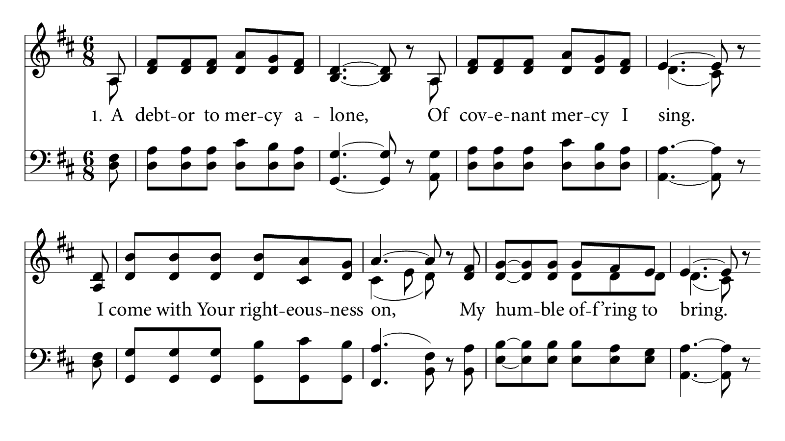 A Debtor to Mercy — Doxology.app