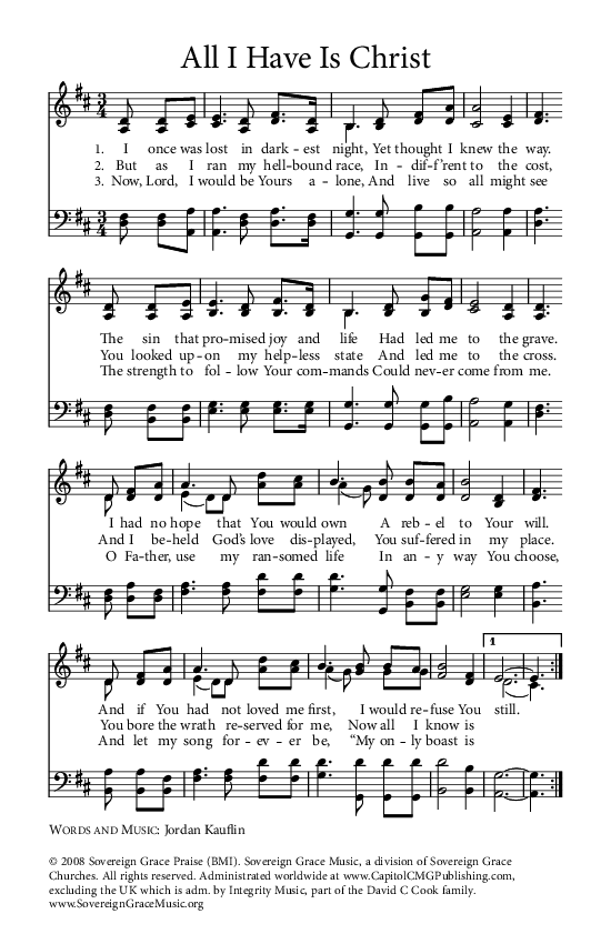 All I Have Is Christ Doxology app